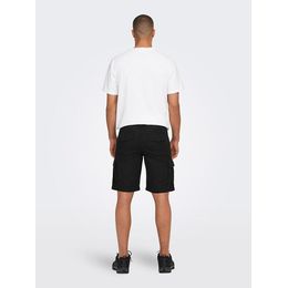 Only & Sons ONLY & SONS Cargoshorts in Schwarz - 51% | Gr&ouml;&szlig;e L | Herren-plussize