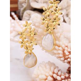 L'Atelier de Gaia Vergold. Ohrstecker mit Perlen - 67% | Schmuck