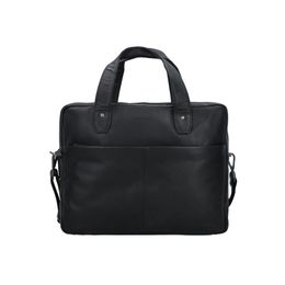Green Burry Greenburry Fiorentina Aktentasche Leder 37 cm Laptopfach in black | Gr.: onesize