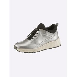 Heine Sneaker in silberfarben-schwarz | Gr.: 37