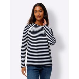 Heine Langarm-Shirt in marine-ecru-gestreift | Gr.: 42