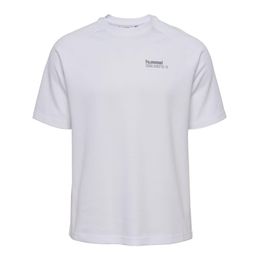 Hummel T-Shirt Reflektierend Logo Hmltech Fu&szlig;ball Herren in WHITE2 | Gr.: L