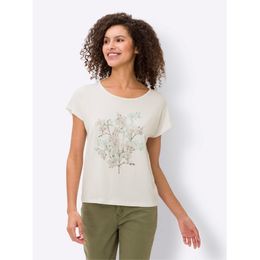Heine Print-Shirt in ecru | Gr.: 48