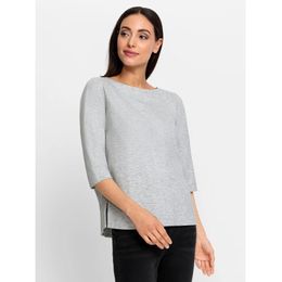 Heine Shirt in steingrau-meliert | Gr.: 36