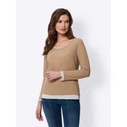 Heine Longsleeve in Hellbraun | Gr.: 38