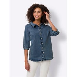 Heine Jeansbluse in blue-stone-washed | Gr.: 50