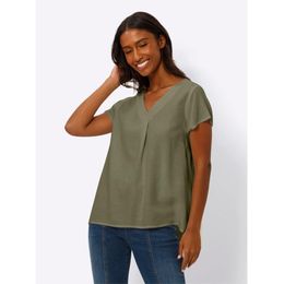 Heine Bluse in khaki | Gr.: 44