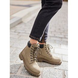 Heine Schn&uuml;rstiefelette in taupe | Gr.: 41