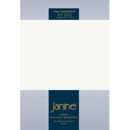 Janine Topper Spannbetttuch Elastic Jersey 5001 in ecru | Gr.: 140 x 200