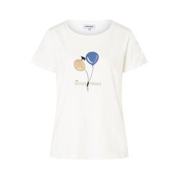 More & More More & More Baumwoll-Kurzarmshirt in off white | Gr.: 36
