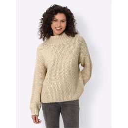 Heine Pullover in sand-champagner-meliert | Gr.: 40