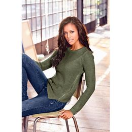 Heine Strickpullover in oliv | Gr.: 42