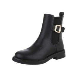 Ital-Design Stiefelette in Schwarz | Gr.: 36