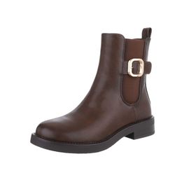 Ital-Design Stiefelette in Braun | Gr.: 37