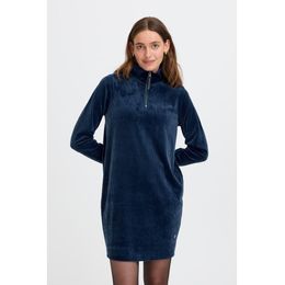 oxmo Sweatkleid OXEBBA HALFZIP DRESS in Blau | Gr.: S