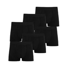 Normani 6 Herren Baumwoll-Boxershorts in Schwarz | Gr.: 4XL