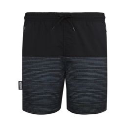 GUGGEN Mountain Badehose Bilddruck in Schwarz | Gr.: S