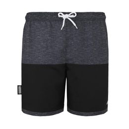 GUGGEN Mountain Badehose Black-White in Schwarz-Grau | Gr.: 4XL