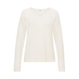 Buffalo V-Ausschnitt-Pullover in creme | Gr.: 36-38