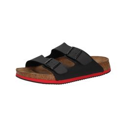 Birkenstock Sandalen Arizona SL normale Weite in schwarz/rot | Gr.: 45