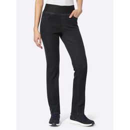 Heine Schlupfjeans in black denim | Gr.: 36