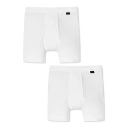 Schiesser Long Retroshorts Essentials in Wei&szlig; | Gr.: 8