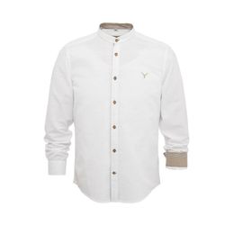 Marjo Stehkragenhemd ROLAND in wei&szlig;-erde | Gr.: 3XL