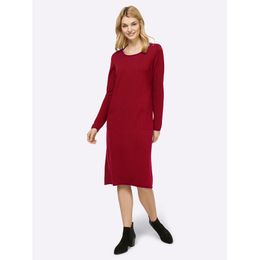 Heine Strickkleid in dunkelrot | Gr.: 40