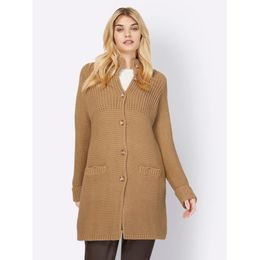Heine Strickjacke in camel | Gr.: 34