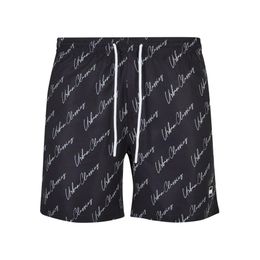 Urban Classics Badeshorts in blackscriptlogo | Gr.: XXL