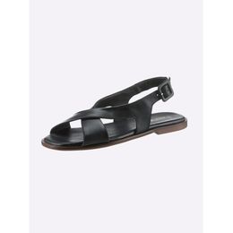Heine Sandale in schwarz | Gr.: 42