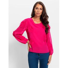 Heine Langarm-Bluse in pink | Gr.: 46
