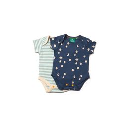 Little Green Radicals Bio-Baby-Bodysuit-Set 2er-Pack in Blau | Gr.: 6-9 MONATE