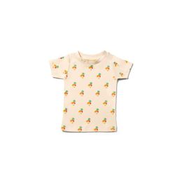 Little Green Radicals Kurzarm-T-Shirt in Creme | Gr.: 9-12 MONATE