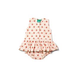 Little Green Radicals R&uuml;schen-Romper in Creme | Gr.: 12-18 MONATE