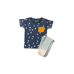 Little Green Radicals Bio-T-Shirt & Jogger-Spielset in Blau | Gr.: 6-9 MONATE