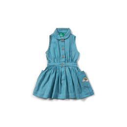 Little Green Radicals Sch&uuml;rzenkleid mit Knopfleiste in Blau | Gr.: 4-5-jahre
