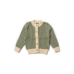 Little Green Radicals Gestrickte Strickjacke in Gr&uuml;n | Gr.: 5-6 Jahre
