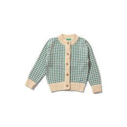 Little Green Radicals Gestrickte Strickjacke in Blau | Gr.: 3-4 Jahre