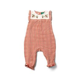 Little Green Radicals R&uuml;schen-Sommer-Romper in Rot | Gr.: 9-12 MONATE