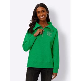 Heine Sweatshirt in grasgr&uuml;n | Gr.: 40