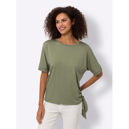 Heine Rundhalsshirt in khaki | Gr.: 40
