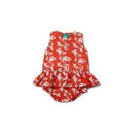 Little Green Radicals R&uuml;schen-Romper in Rot | Gr.: 12-18 MONATE