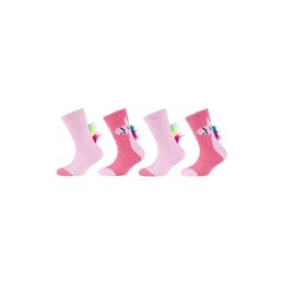 Camano Socken 4er Pack warm & cozy in shocking pink | Gr.: 27-30