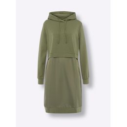 Heine Shirtkleid in khaki | Gr.: 40