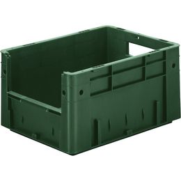 Euro-Stapelbehälter mit Eingriff, Volumen 17,5 l, LxBxH 400 x 300 x 210 mm, VE 4 Stk, grün kaiserkraft