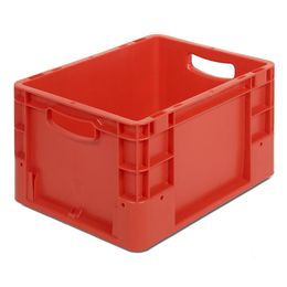 Industriebehälter, Volumen 20 l, LxBxH 400 x 300 x 220 mm, VE 5 Stk, rot kaiserkraft