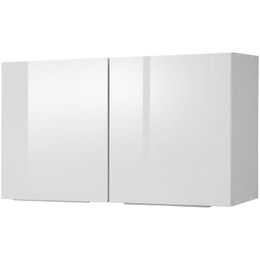 KOCHSTATION H&auml;ngeschrank &raquo;KS-Brindisi&laquo; 100 cm breit, 2 T&uuml;ren wei&szlig; Hochglanz/wei&szlig;