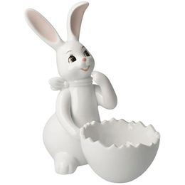 Goebel Osterhase »Figur Hase mit Schale Snow White - Cute Girl« Osterfigur, Dekofigur, Ostern, Osterdekoration weiß