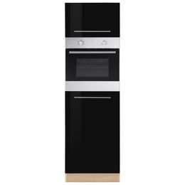 KOCHSTATION Backofenumbauschrank &raquo;KS-Eton&laquo; schwarz